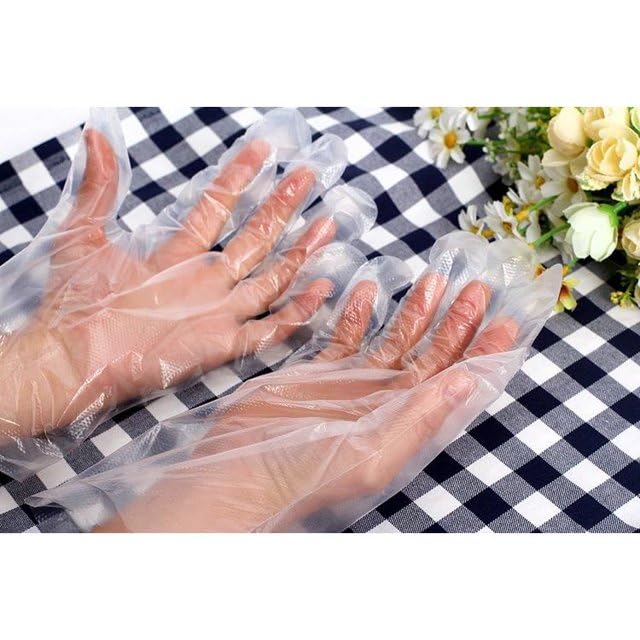 Amazon.com: UNI-SUN 100 Pack Disposable Kitchen Gloves, Clear Cooking ...