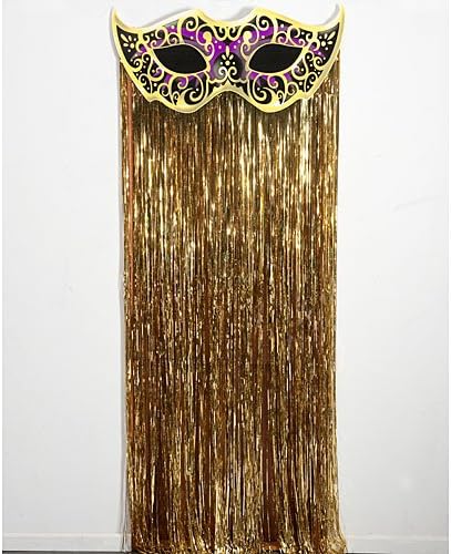 Amazon.com: Mystique Masquerade Mask Mardi Gras Door Curtain Masquerade ...