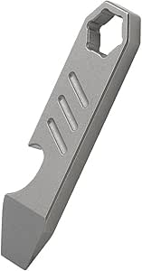 Titanium EDC Pry Bar, Mini Pocket Pry Bar Crowbar, Gray Multi Tool with ...