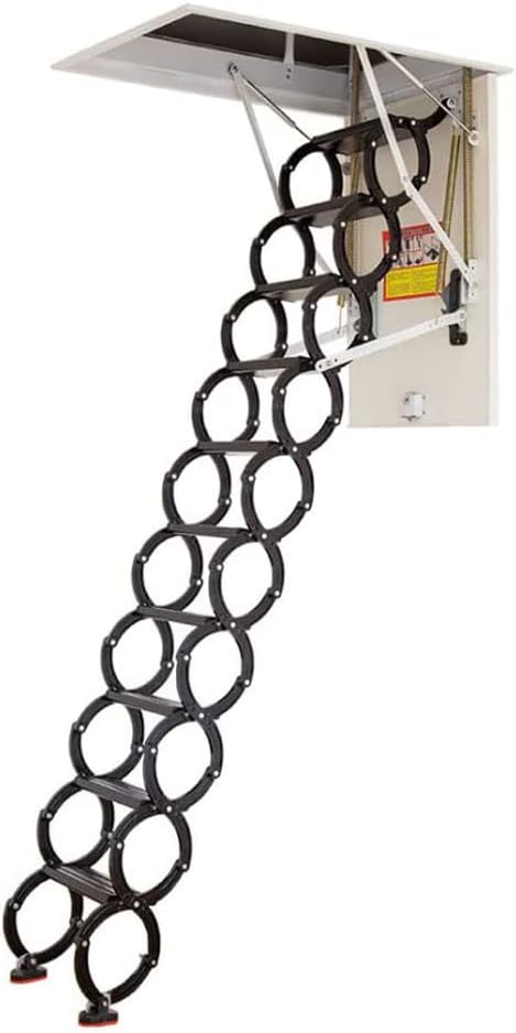 New Ladders Attic Steps Wall-Mounted Folding Loft Stairs Pulldown Attic ...