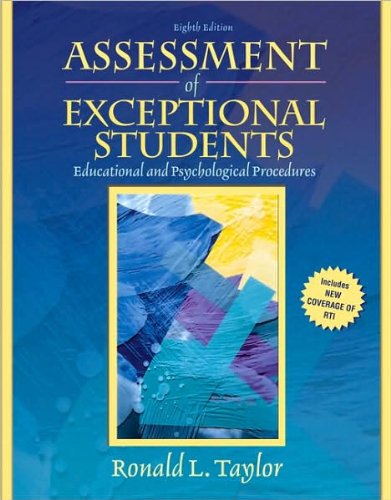Assessment of Exceptional Students (text only) 8th (Eighth) edition by ...