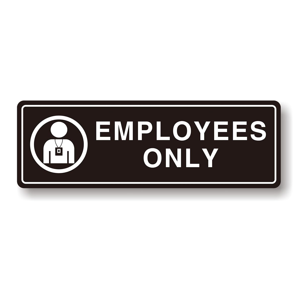 Snapklik.com : Beiyier 3 Pack Employees Only Sign - Acrylic Plastic ...