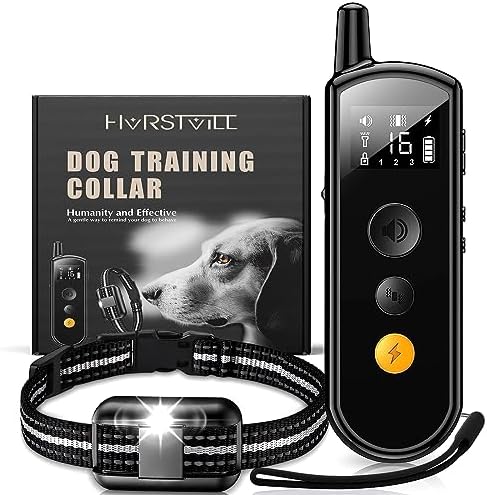 Dog Training Collar, HVRSTVILL Dog Shock Collar with Remote, Advanced ...