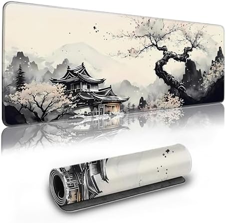 Amazon.com: Japanese Sakura Gaming Mouse Pad, Anime Gaming Keyboard Mat ...