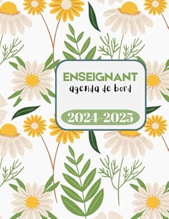 Agenda de bord Enseignant 2024-2025: Cahier de bord Professeur pour ...