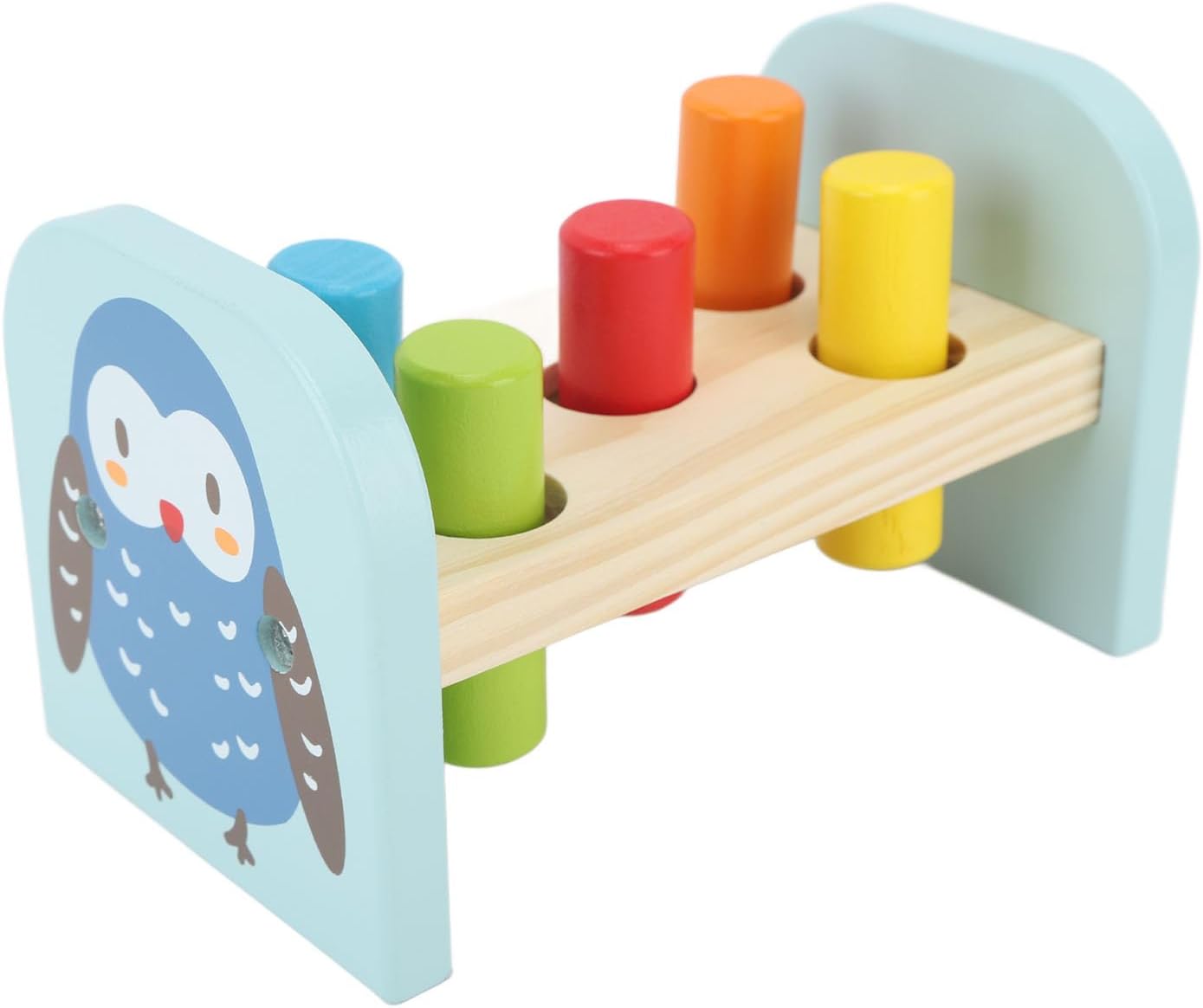 Amazon.com: Naroote Hammer Knocking Toy, Wooden Bench Knocking Toy Hand ...