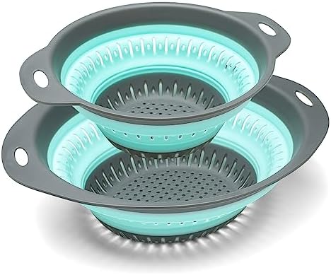 Collapsible Colander,BPA Free Silicone Colanders & Food Strainers with ...