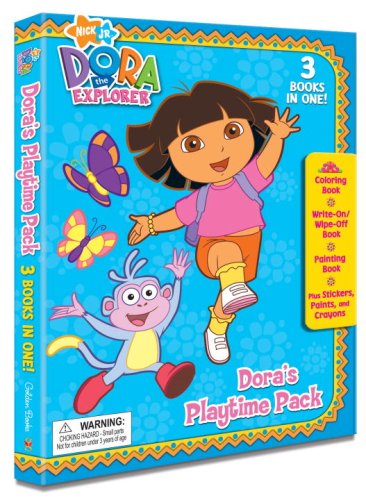 Amazon | Dora's Playtime Pack (Dora the Explorer) (Tri-Fold Coloring ...