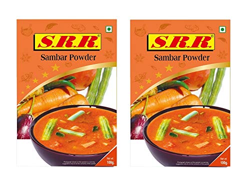 SRR Masala Sambar Powder Pack of 2 100 Grams Each : Amazon.in: Grocery ...