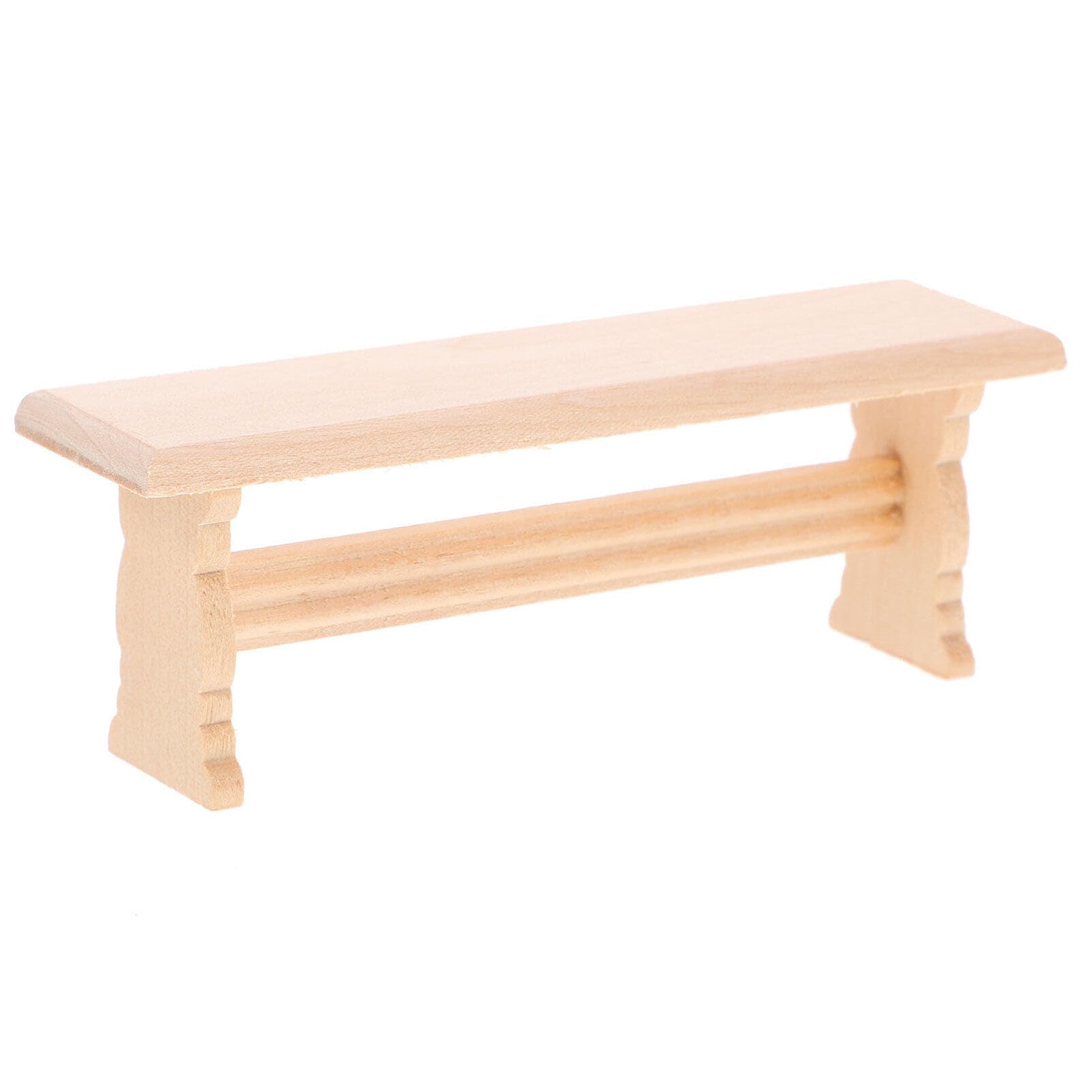 Amazon.com: Toyvian Miniature Wood Bench, Dollhouse Mini Recliner Chair ...