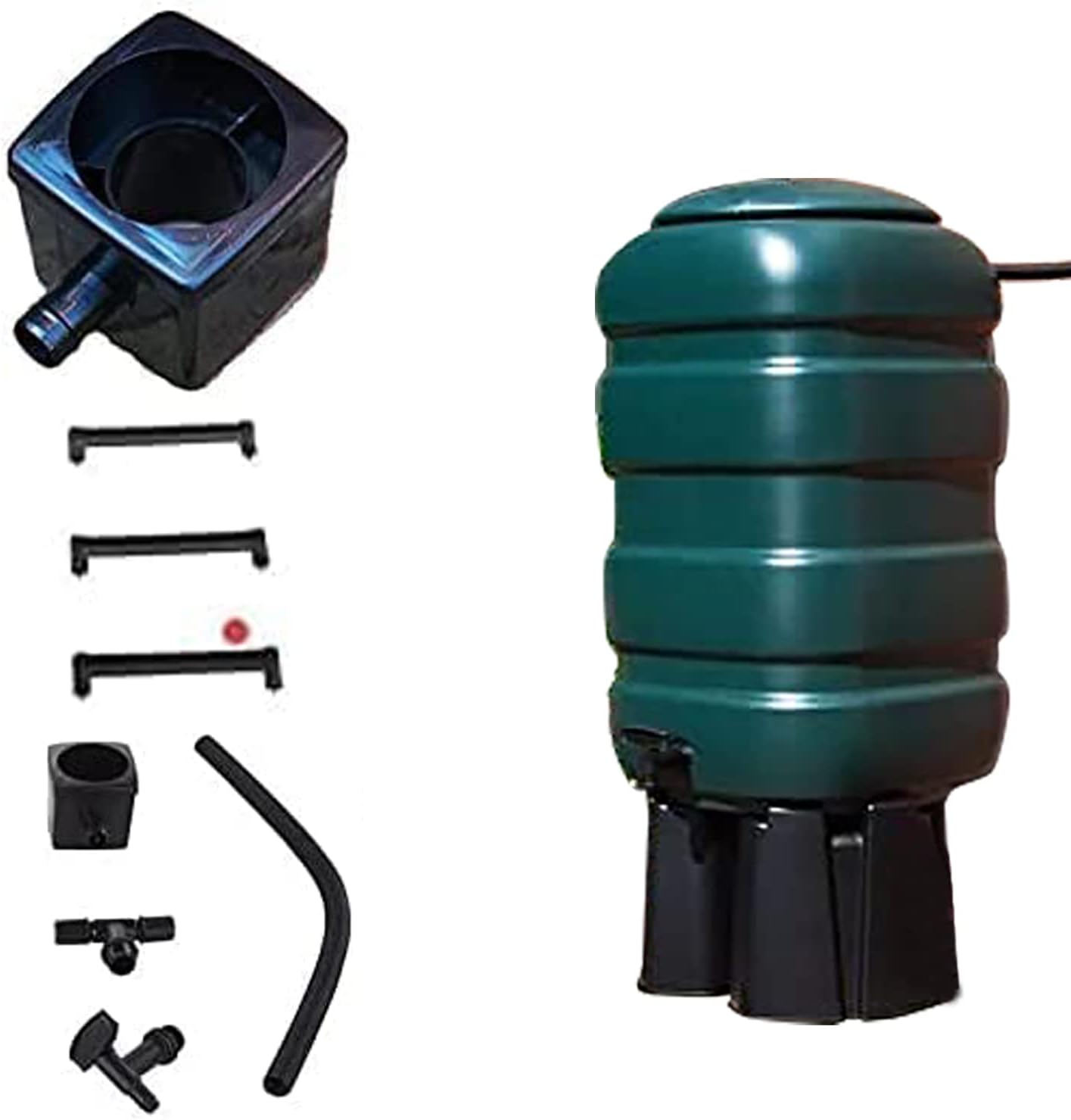 Fine Garden 230L Water Butt Kit with Stand, Tap, Hose, T-Piece ...
