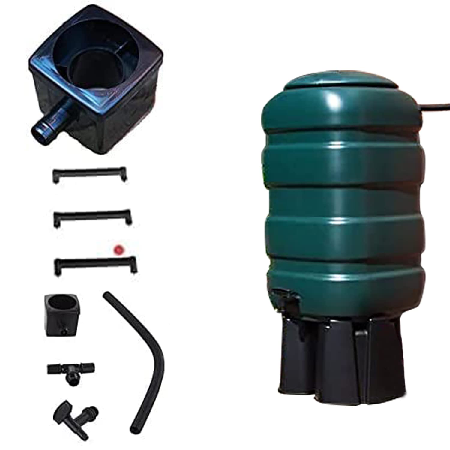 Fine Garden 100L Water Butt Kit with Stand, Tap, Hose, T-Piece ...