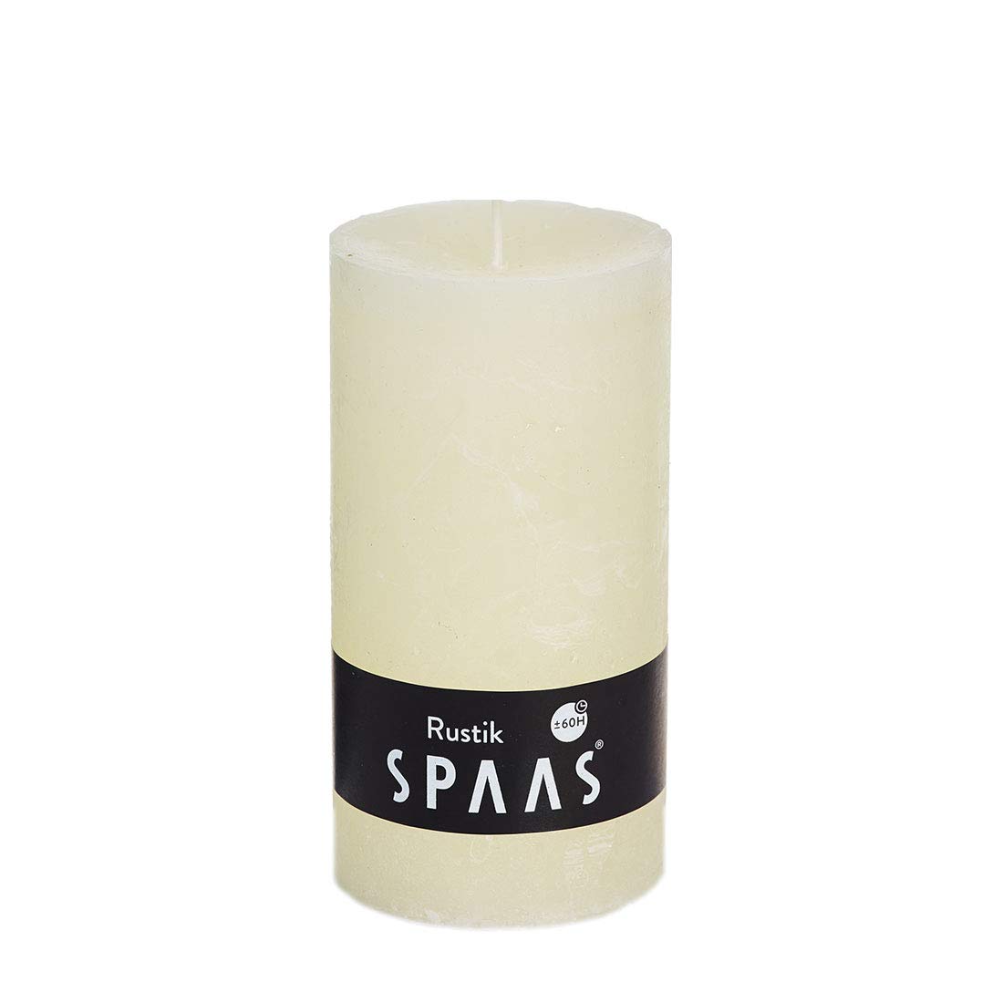 Spaas 6 Rustic Unscented Rustic Pillar Candles 70/130 mm, 60 Hours ...