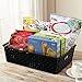 Amazon.com: Bringer 4-Pack Plastic Paper Storage Baskets, Black : Home ...