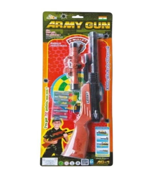Generic Toy Army Gun for Kids with 5 Bullets : Amazon.in: Toys & Games