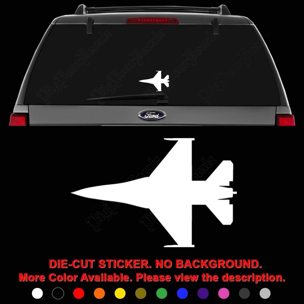 Amazon.com: F-16 Fighting Falcon Jet Fighter Die Cut Vinyl Decal ...