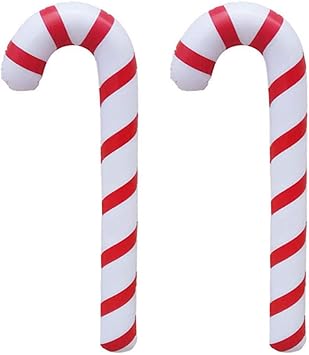 Amazon.com: Soochat Inflatable Candy Canes for Christmas Decorations ...
