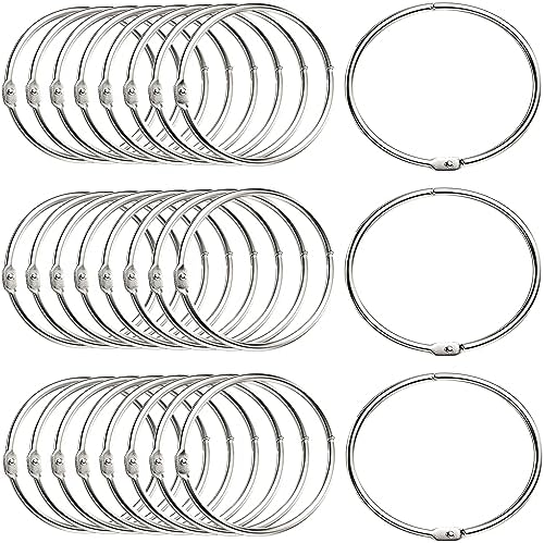 Amazon.com : 2 Inch Loose Leaf Clip Ring Book Ring Index Card Ring ...