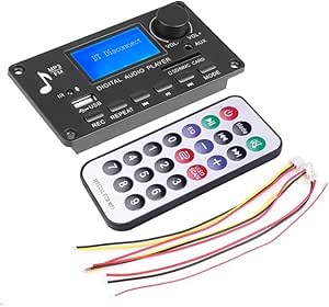 MP3 Decoder Board, Remote Decoding Board Module DC 12V Audio Decoder Board 5.0 Wireless ...