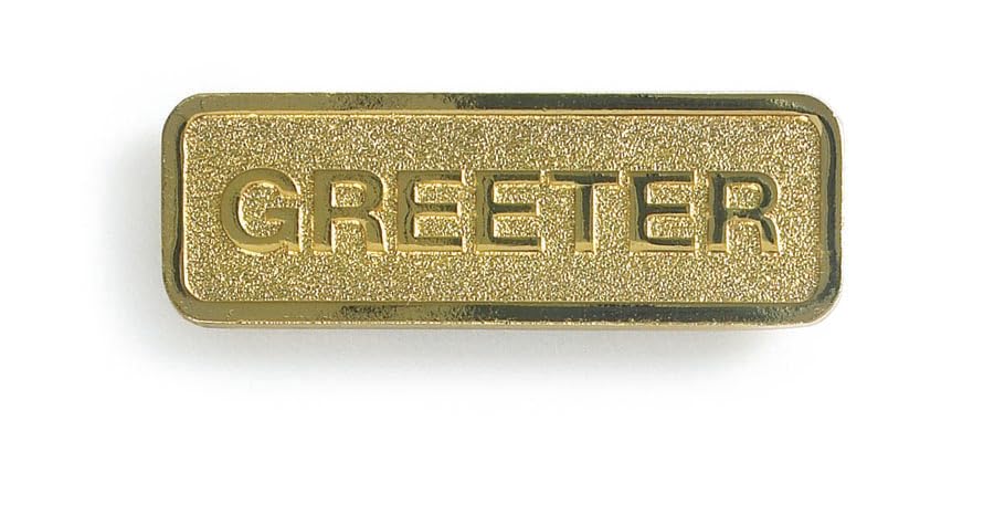 Amazon.com: Brass Greeter Badge : Broadman Church Supplies Staff ...