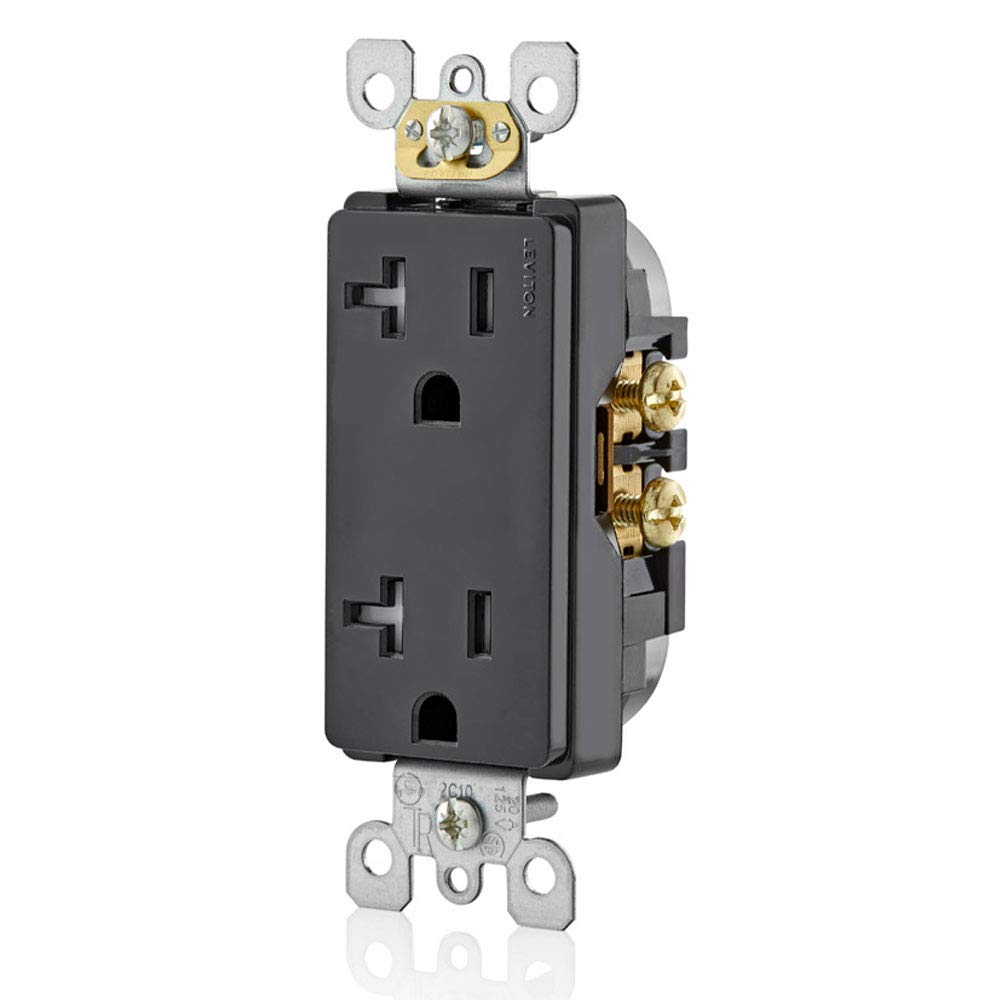 Snapklik.com : Leviton 20 Amp Decora Tamper-Resistant Duplex Electrical ...