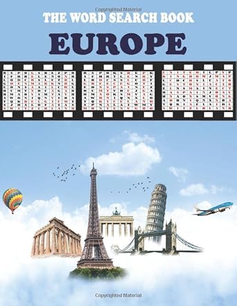 The Word Search Book: EUROPE: Activity Book for Kids, All flags of ...