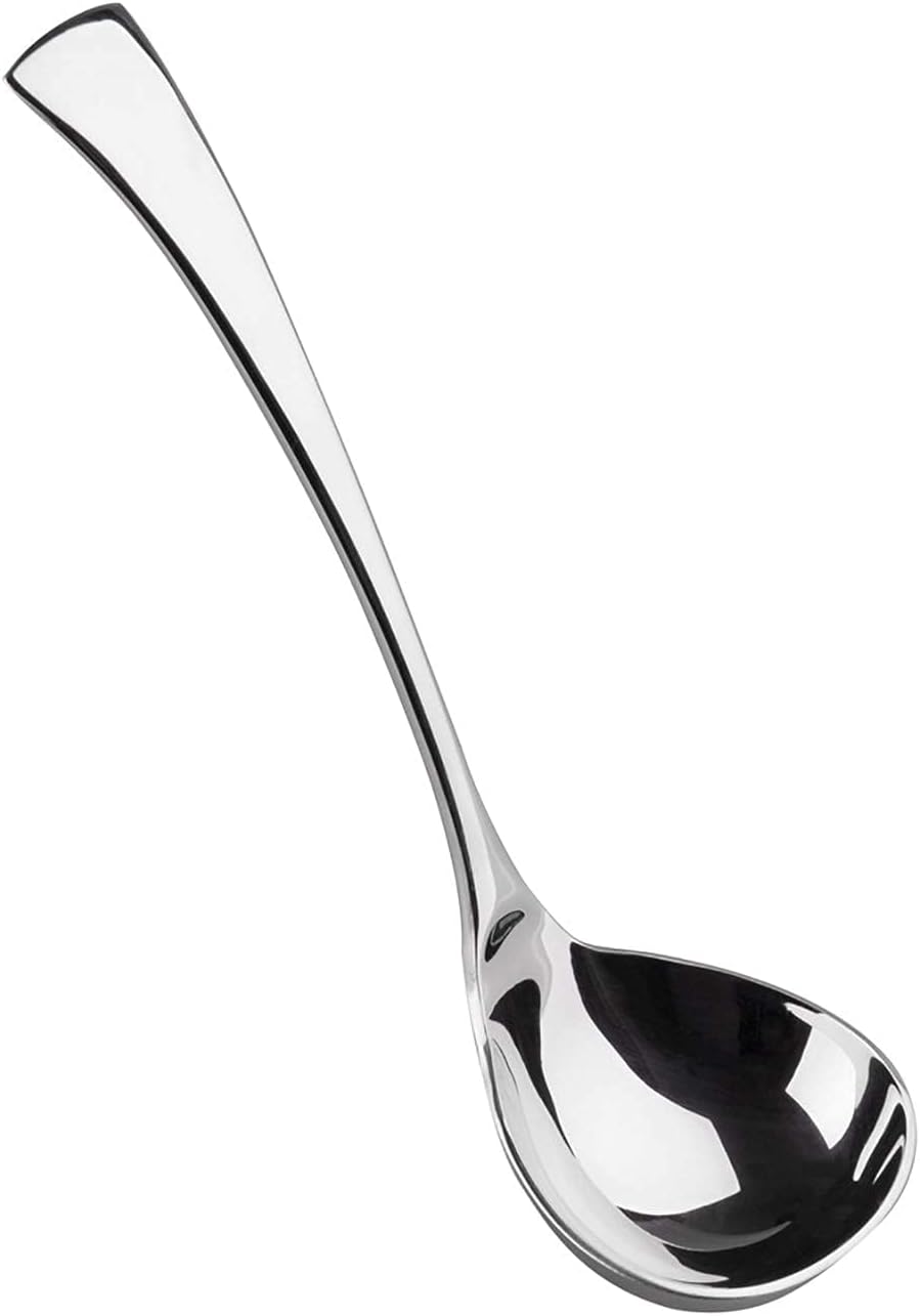 IMEEA 8-inch Mini Ladle Deep Soup Spoon SUS304 Stainless Steel Small ...