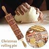 Amazon.com: Rolling Pins for Baking, Christmas Wooden Rolling Pin, Deep ...