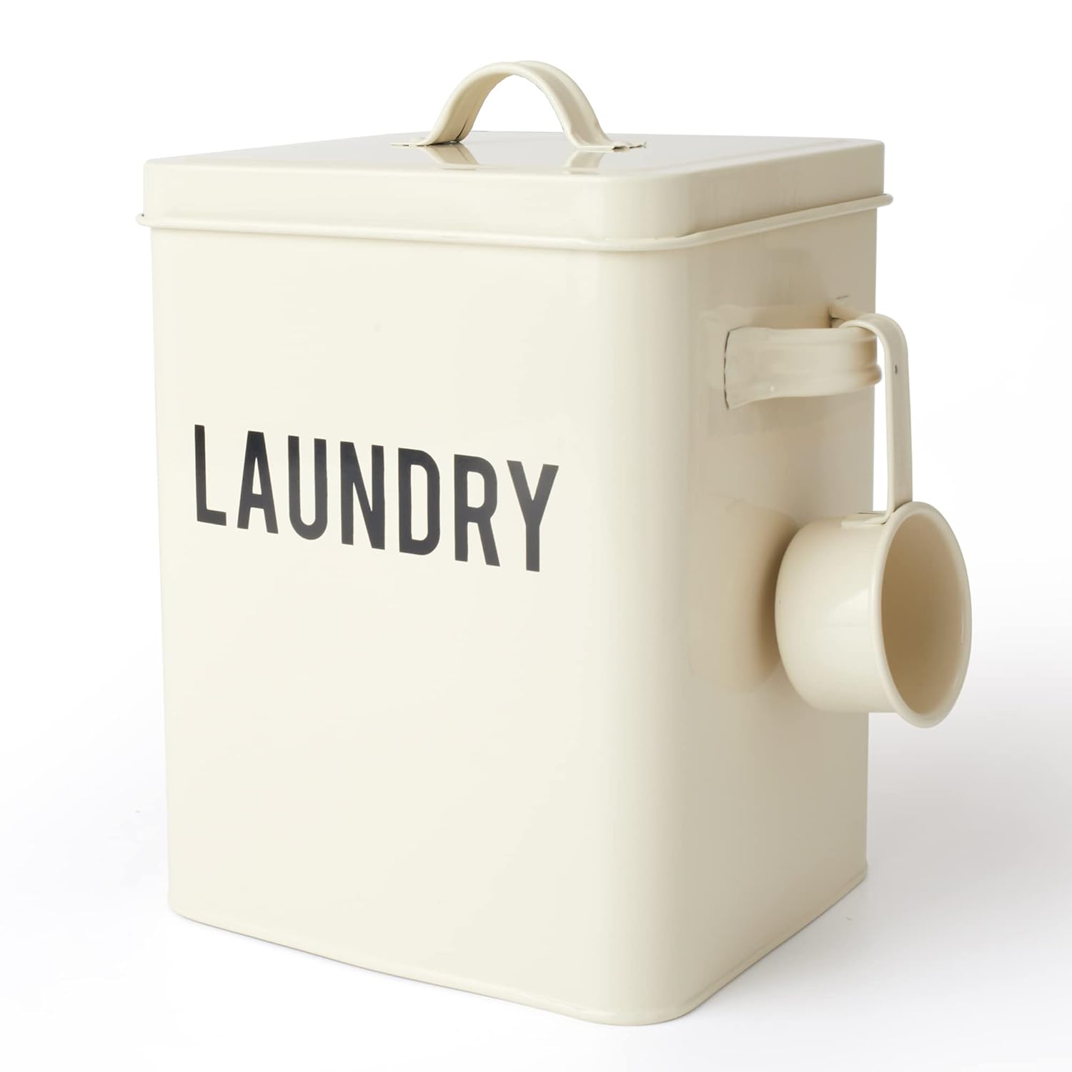 LA JOLIE MUSE Laundry Detergent Powder Storage Tin Box, Farmhouse ...