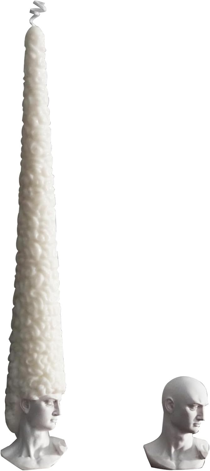 Amazon.com: ATMEET Bald David Statue Hair Scented Candle Room Decor ...