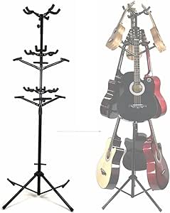 Amazon.co.jp: 9 Heads Vertical Guitar Hold, Universal Folding Multi ...