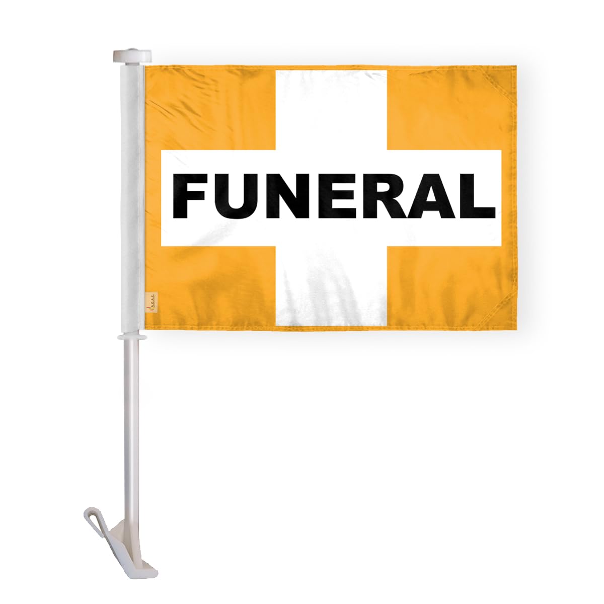 Amazon.com: AGAS Car Window Funeral Cross Car Flags - 10.5x15 inch ...