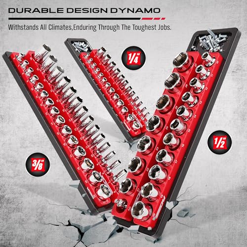 Snapklik.com : Magnetic Socket Holder Organizer Set: 6-Piece Detachable ...