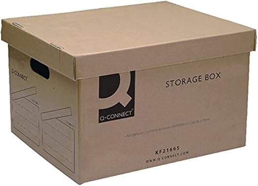 Q-Connect KF21665 Storage Box 335x400x250mm(Pack of 10) : Amazon.co.uk ...