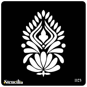 Stencilia Damask Design Stencils for Art, Craft and Painting Big Size ...