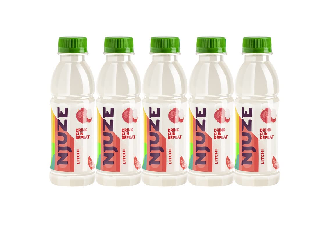 NJUZE Litchi Drink, Pack of 6 (350ml x 6) : Amazon.in: Grocery ...