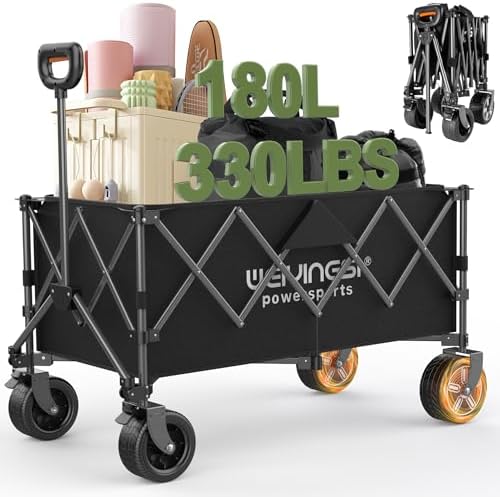 Amazon.com: WEIYINGSI Electric Collapsible Wagon - Heavy Duty Utility ...