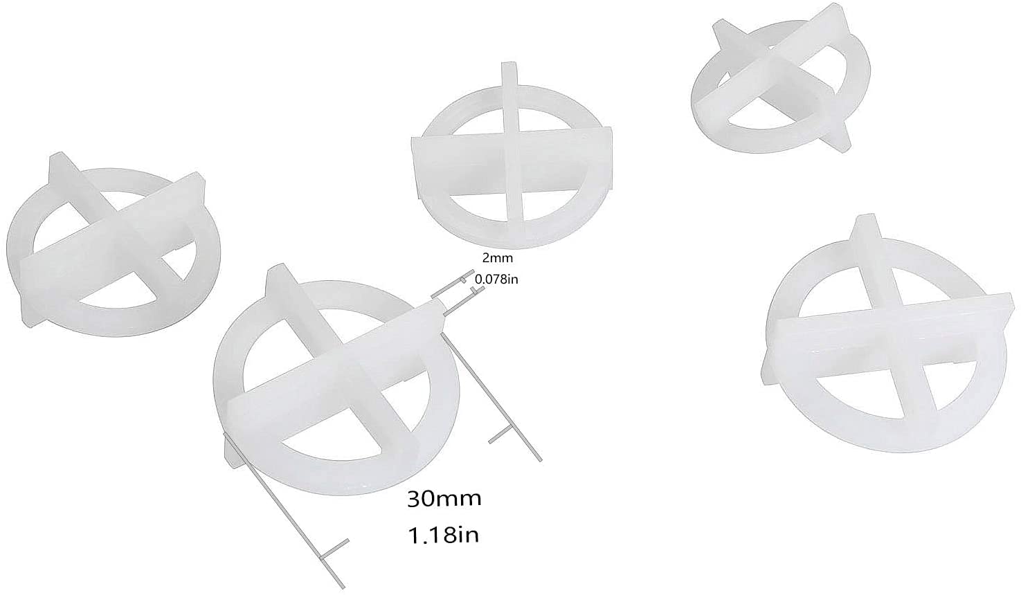 1mm Rayong 1000Pcs 1 Spacers Slab Spacers Plastic Cross Shaped For Tile ...