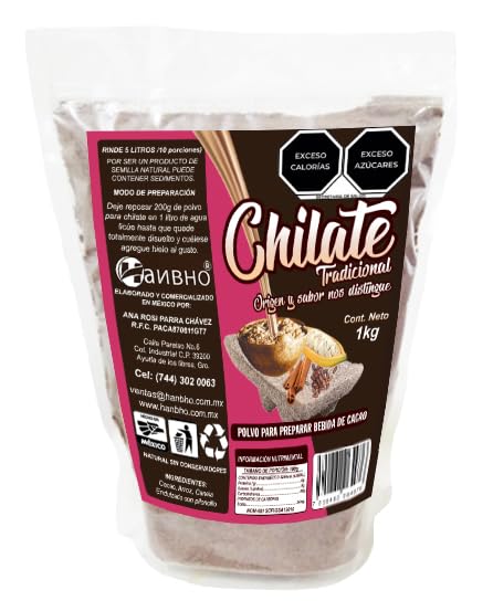 Amazon.com : Chilate Hanbho polvo para preparar bebida de cacao 1kg ...
