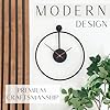 Amazon.com: OAKOA Modern 12 Inch Silent Wall Clock - Black Metal Clock ...