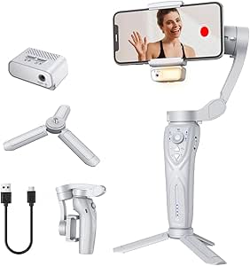 JESWO AI Estabilizador Celular 3 Ejes, Gimbal Celular Profesional con ...