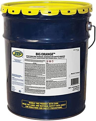 Amazon.com: Zep Big Orange Liquid Citrus Solvent Degreaser - 5 Gallon ...