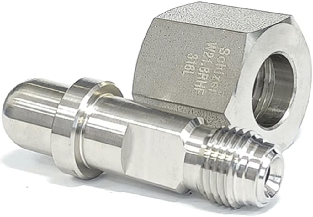 Amazon.com: W21.8 Right Hand Female To 1/4" NPT VCR Male 1/4" Tube Auto Weld 3mm 6mm 1/8" 1/4 ...