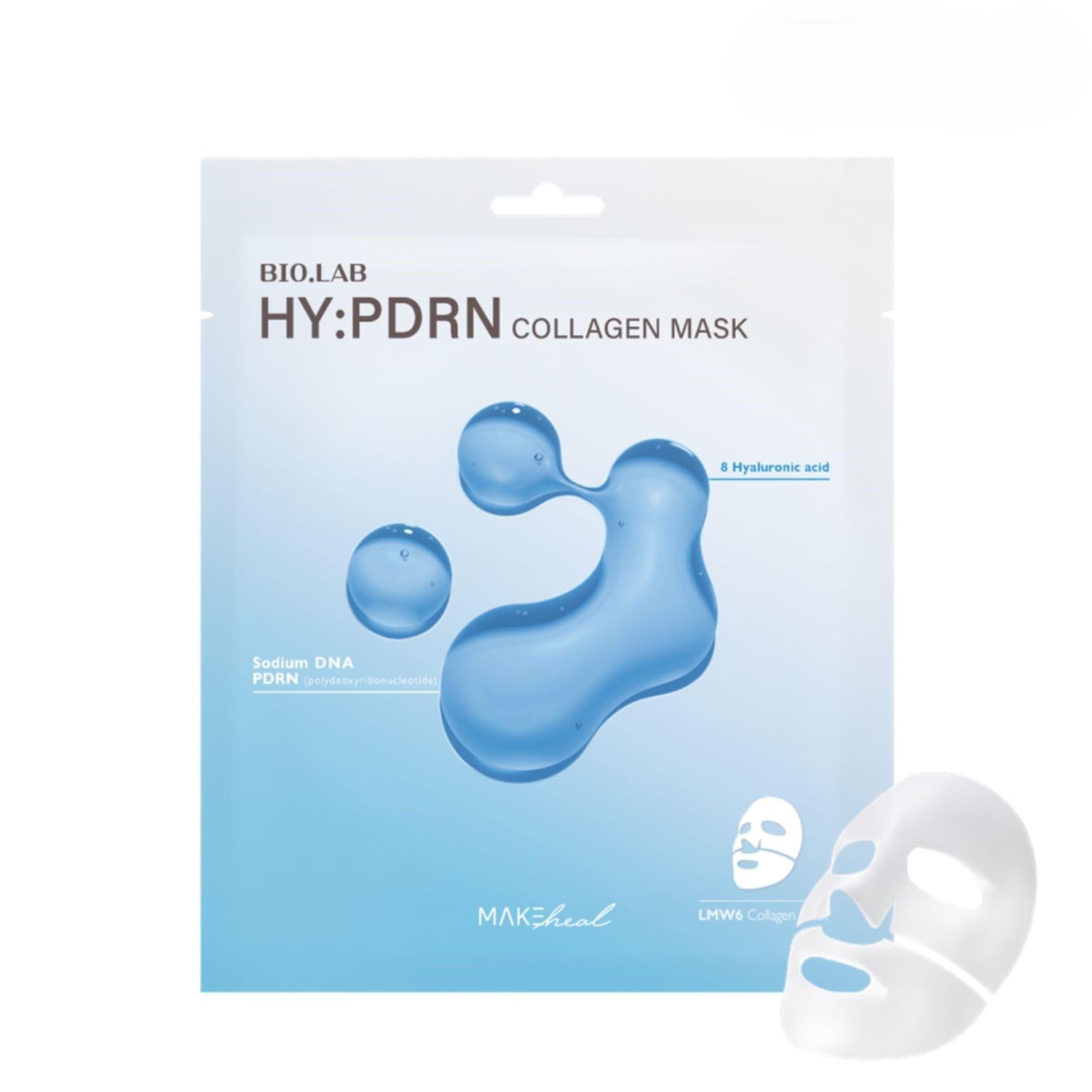 Amazon | MAKEHEAL メイクヒール コラーゲンバイオマスク (ブルー HYPDRN) | ノーブランド品 | フェイスパック 通販