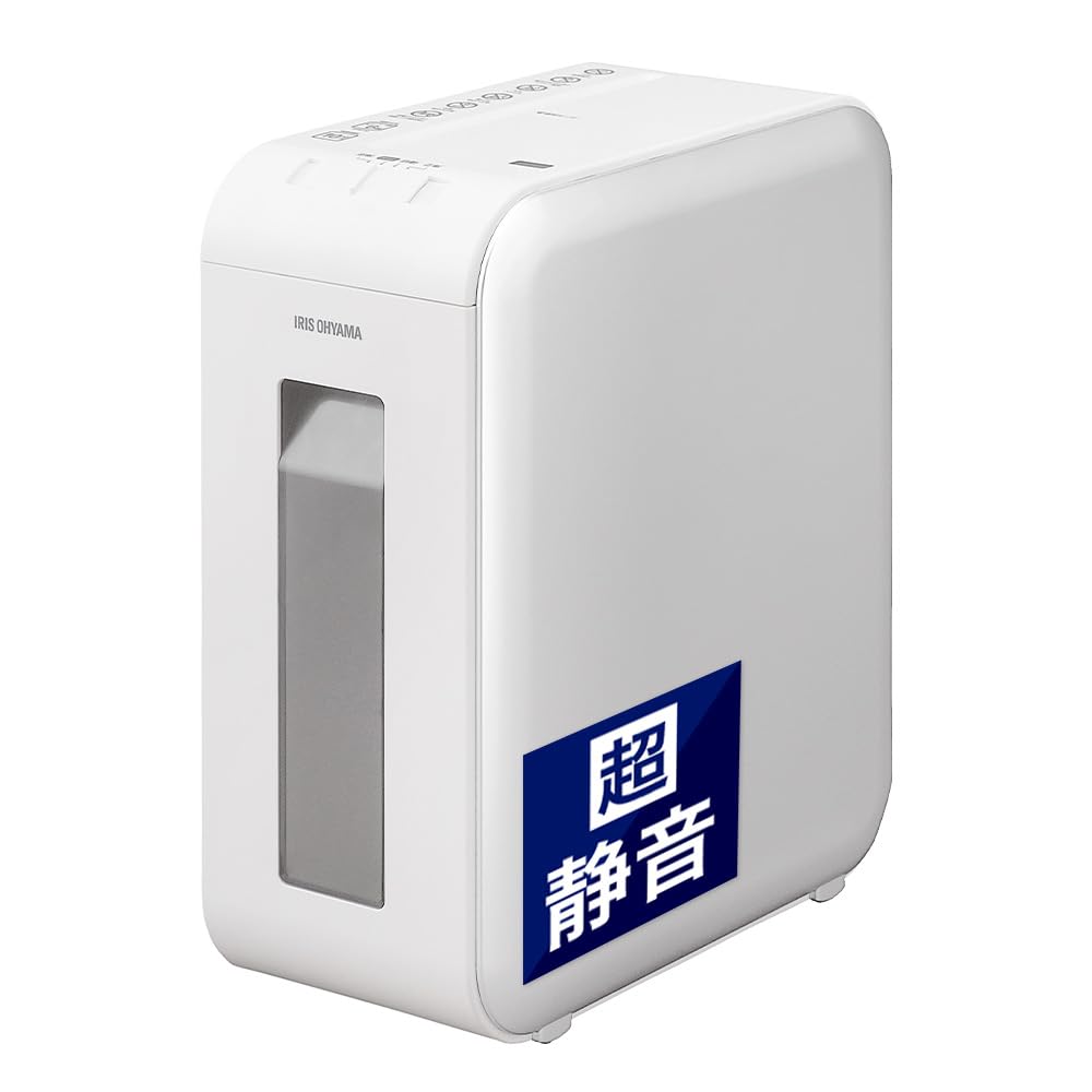Amazon.co.jp: 【静音モデル】アイリスオーヤマ 業務用シュレッダー オフィスシュレッダー 細断速度約2.2m/分 A4/6枚同時細断 容量12L KP6HCSV-S シルバー ...
