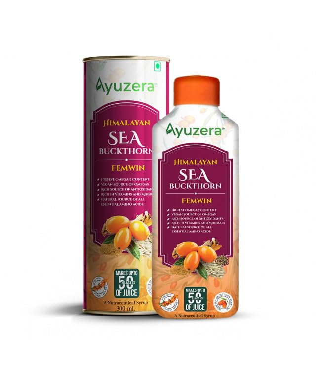 Ayuzera Sea Buckthorn Femwin 300 Ml|Ayurvedic Liquid Thyroid Supplement For Women|Lactation ...