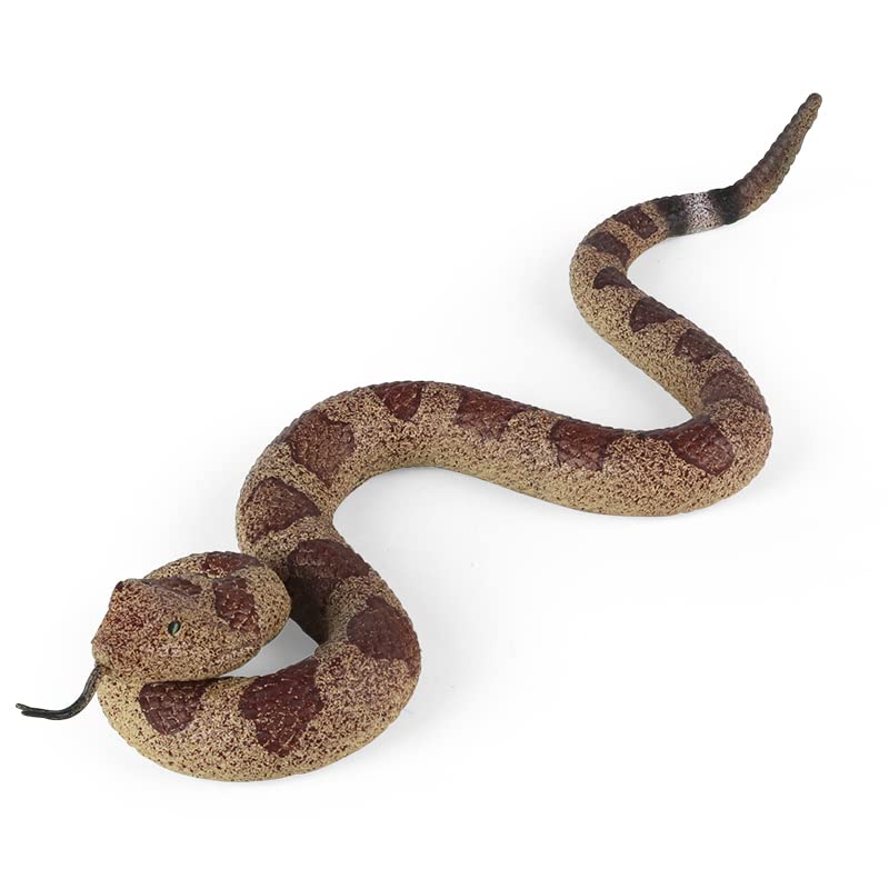 SIENON Realistic Fake Snakes Toy Soft Rubber Snake Figure Garden Snake ...