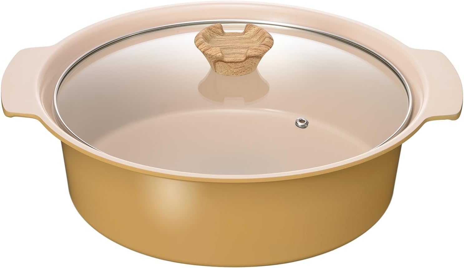 Amazon.co.jp: 和平フレイズ 卓上鍋 27cm 5～6人用 イエロー IH対応 ガス セラミック加工 アルモンデ RB-3309 : ホーム＆キッチン