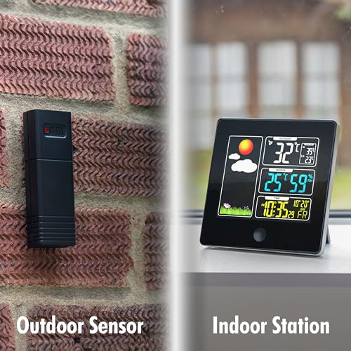 RED5 All In One LED Indoor Weather Station with External Wireless ...