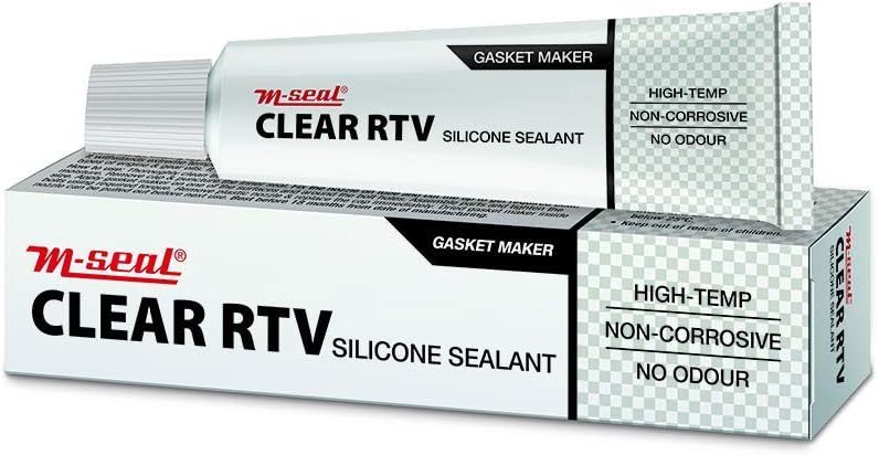 M-Seal Clear RTV Silicone Sealant, High Temperature Adhesive (2 ...